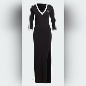 adidas | Dresses | Bnwt Adidas Adicolor Classics 3stripes Sporty Maxi ...